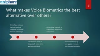 Voice Biometrics – The way forward in remote user authentication | PPT