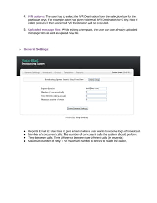 Voiceblast manual | PDF | Email | Internet