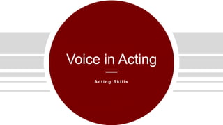 Voice; breathing & intonation | PPTX