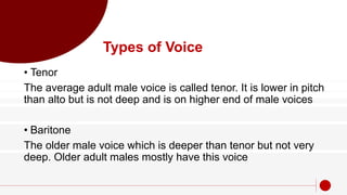 Voice; breathing & intonation | PPTX