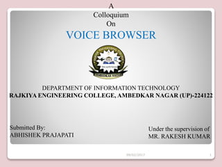 Voice browser1 | PPT