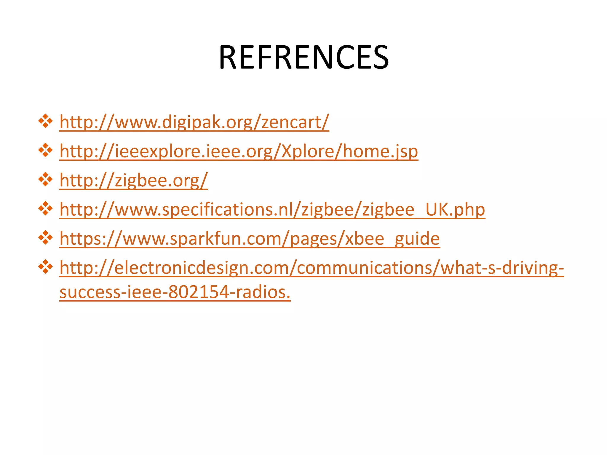 Voice Communication Using Zigbee Ppt
