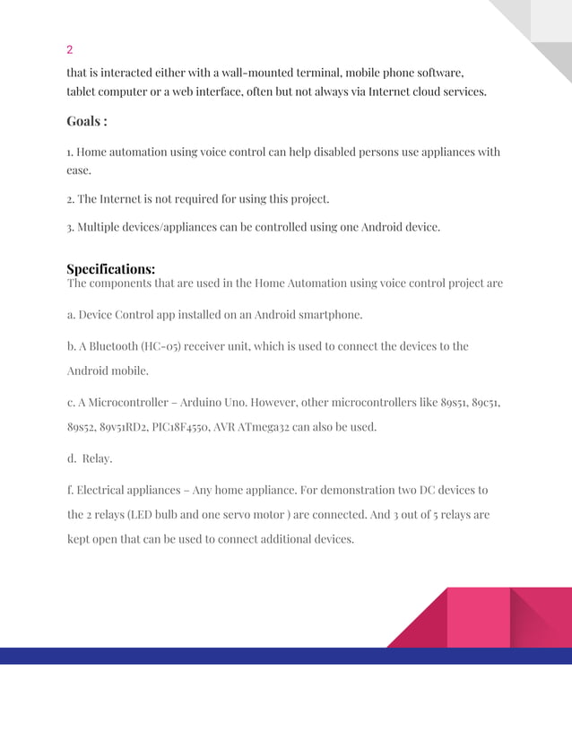 Voice Control Home Automation | PDF
