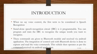 Voice controlled car | PPTX