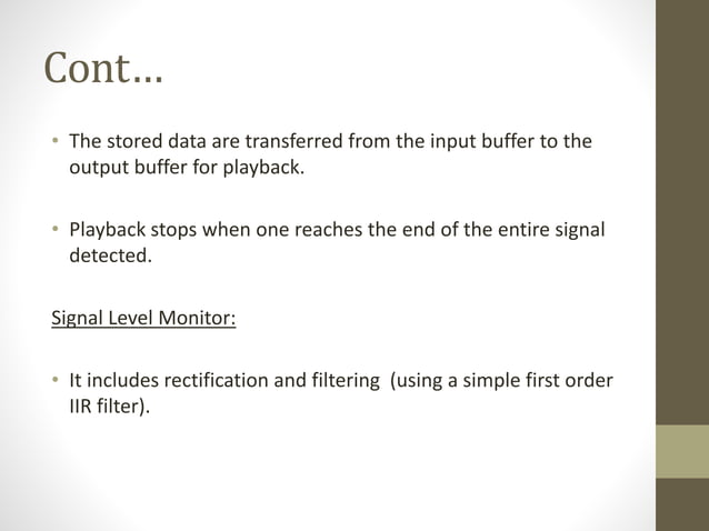 Voice Detection and Reverse Playback | PPTX