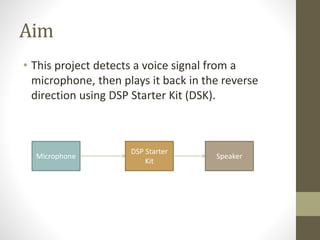 Voice Detection and Reverse Playback | PPTX
