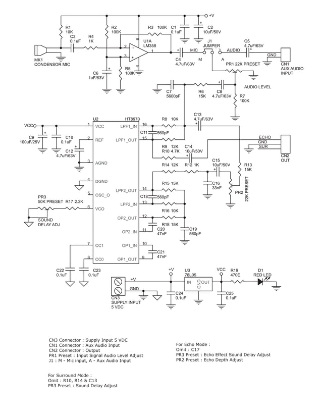 Voice echo schematic | PDF