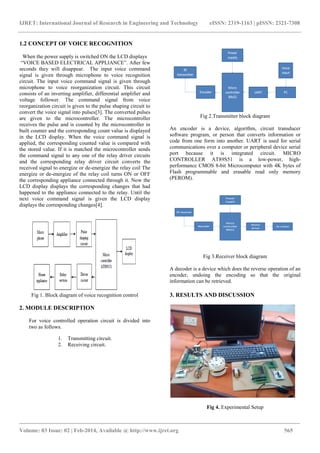 Voice enabled speed control of ac motor | PDF | Radio Control | Hobbies & Interests