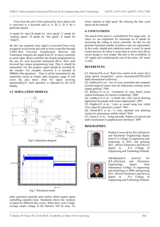 Voice enabled speed control of ac motor | PDF