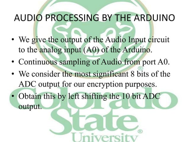 Voice encryption for gsm using arduino | PPTX | Digital Audio | Computer Software and Applications