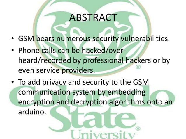 Voice encryption for gsm using arduino | PPTX | Digital Audio | Computer Software and Applications