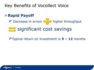 Vocollect Voice Fundamentals | PPT