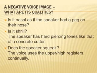Voice image secrets | PPTX | Audio Production | Content Production