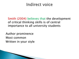 Voice in academic writing | PPT