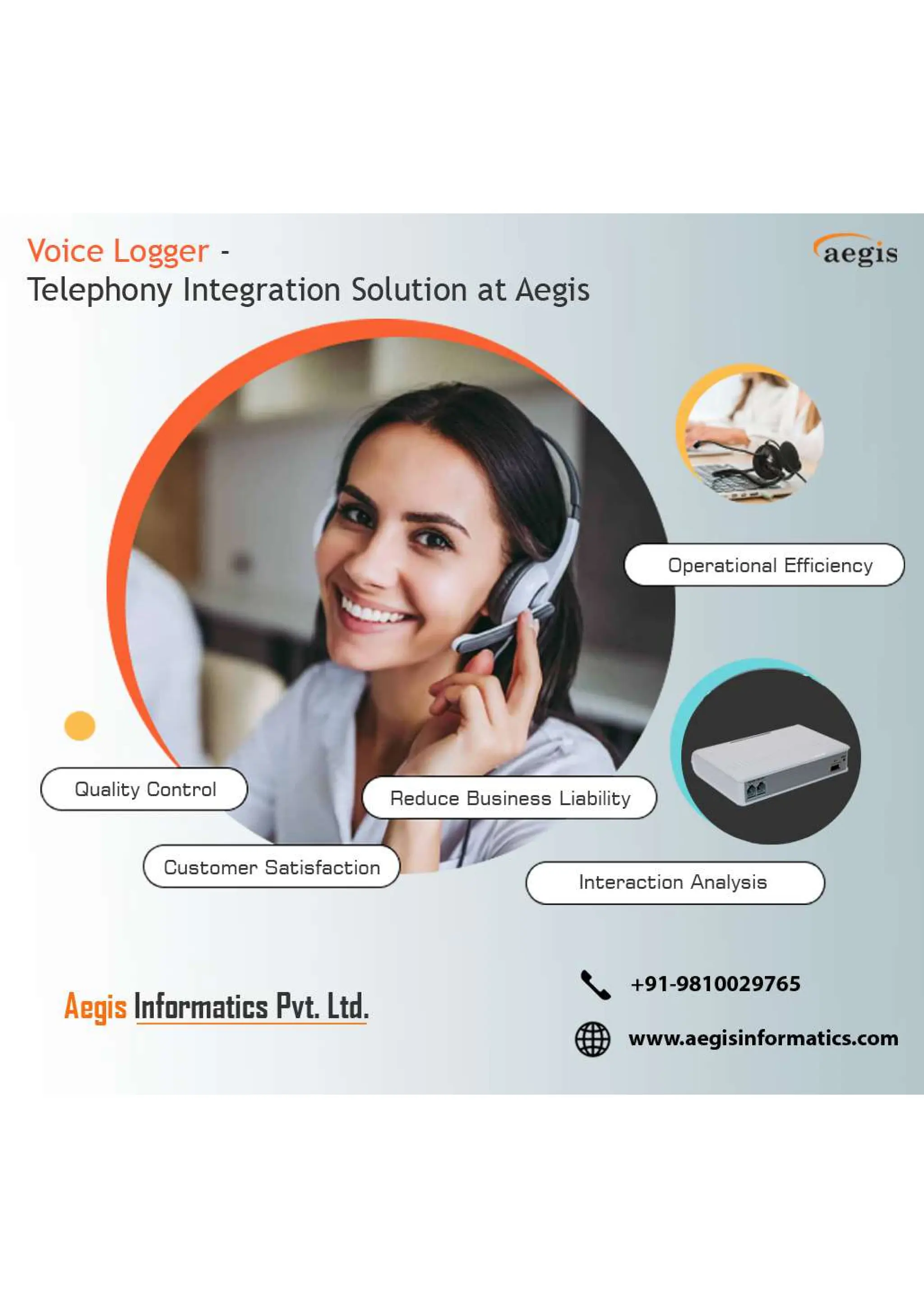 Voice Logger - Telephony Integration Solution at Aegis | PDF