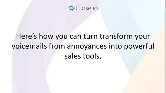 Five quick tips to leave killer sales voicemails | PPT