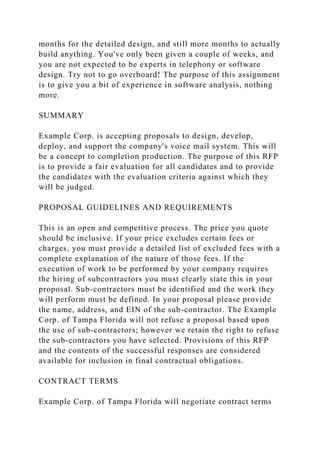 Voice Mail System RFP Analysis and RequirementsThis is a Req.docx