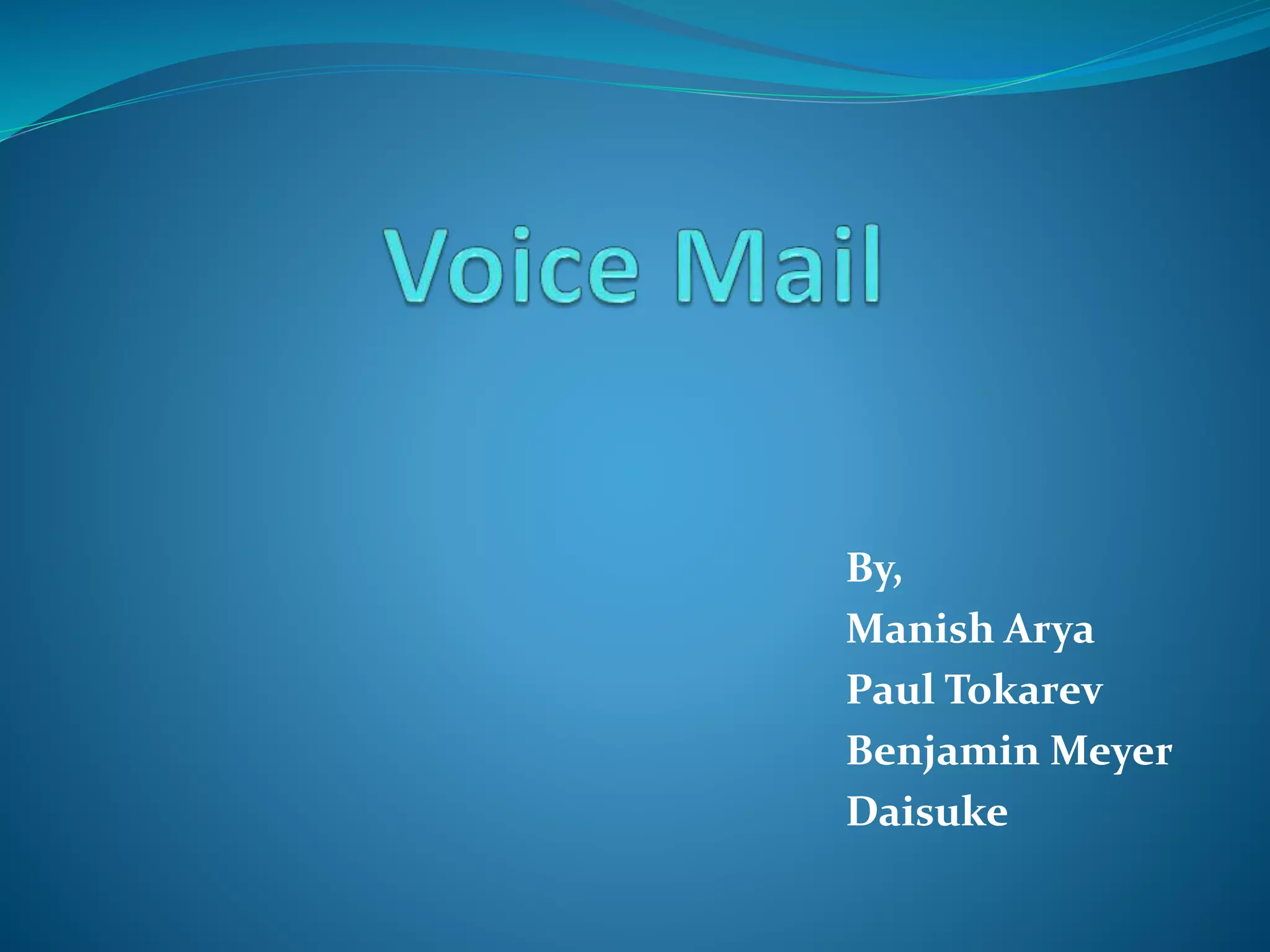 Voice Mail | PPTX