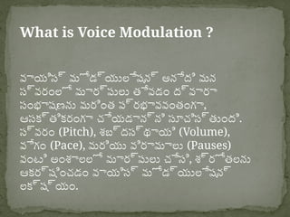 Voice Modulation power point presentation | PPT