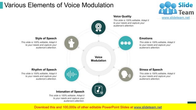 Voice Modulation Communication Effective Variation Icon Intonation