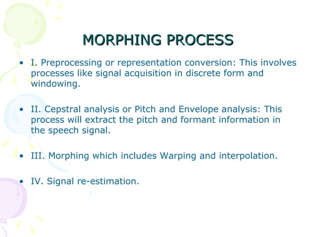 Voicemorphingppt 110328163403-phpapp01 | PPT