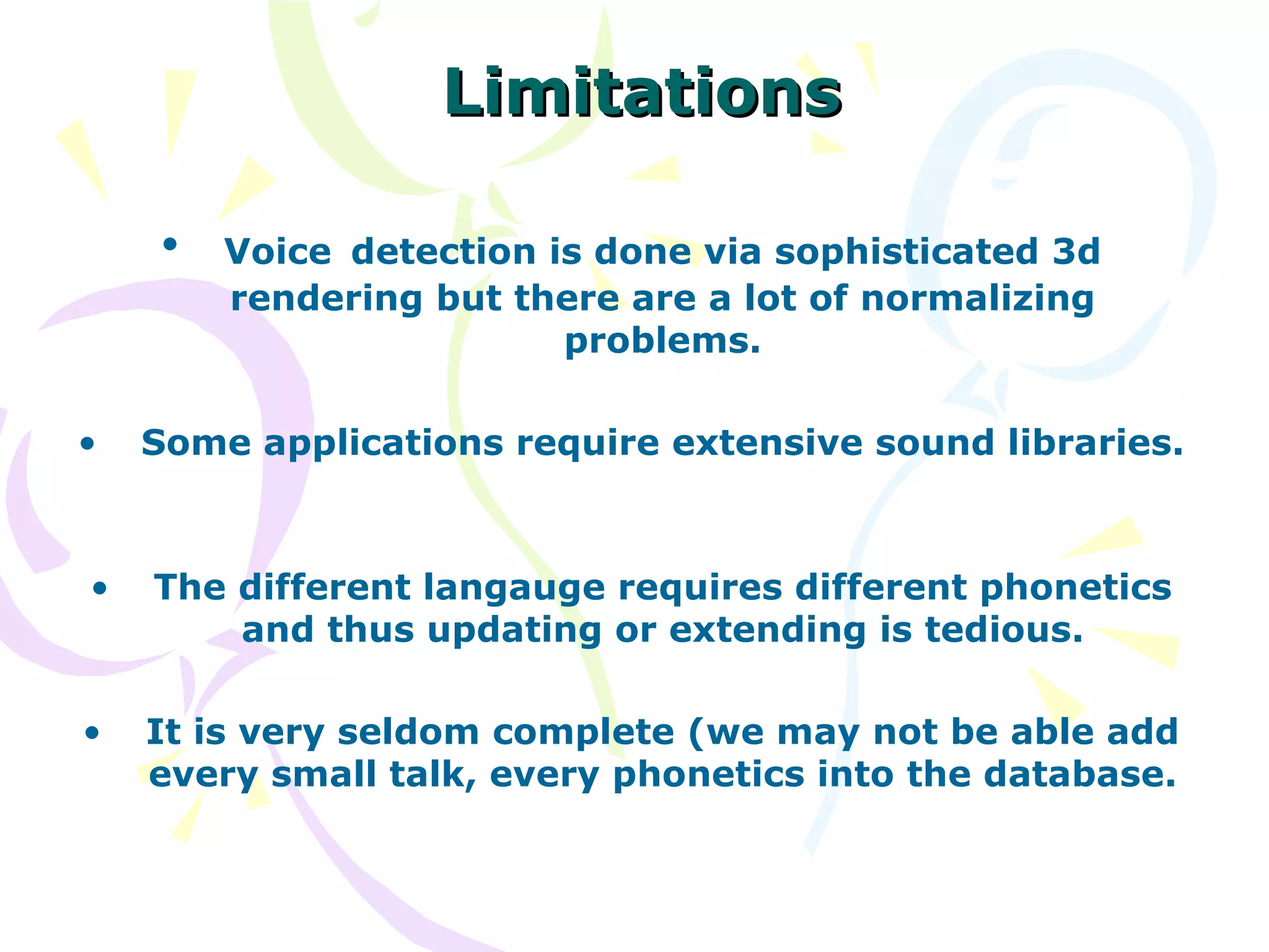 Voice morphing ppt | PPT