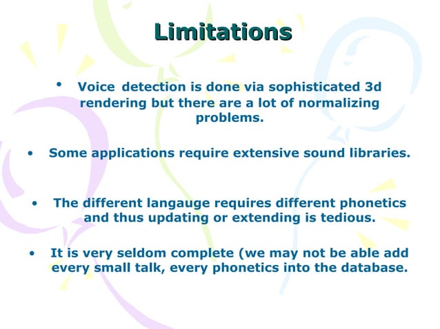 Voice morphing ppt | PPT