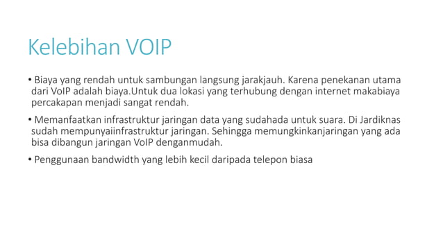 Voice of internet protocol (VOIP) | PPTX