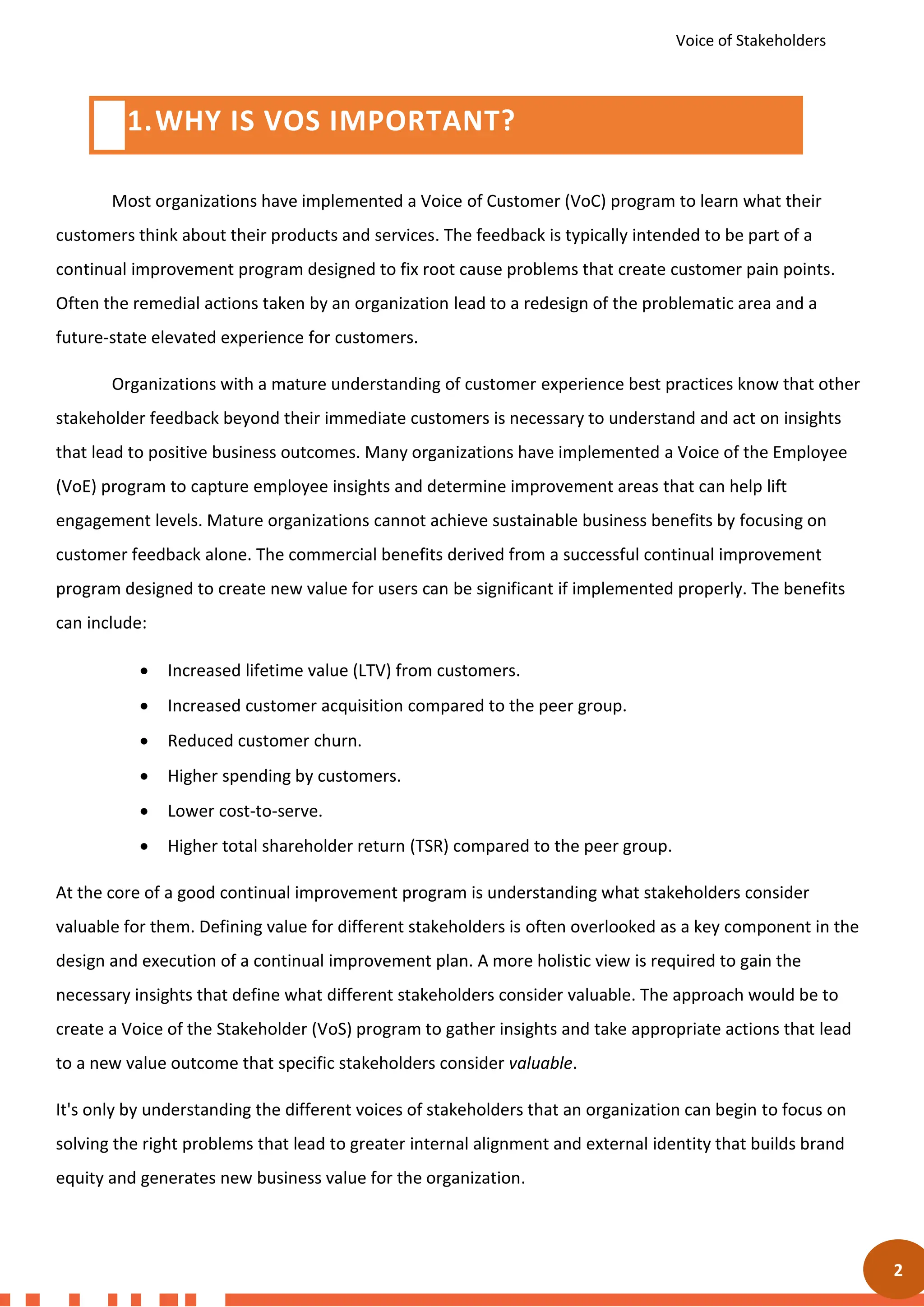 Voice of Customer Best Practices by Kinetic CX | PDF