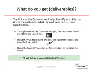 Voice of the customer training | PPT