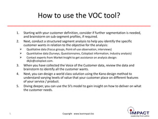 Voice of the customer training | PPT