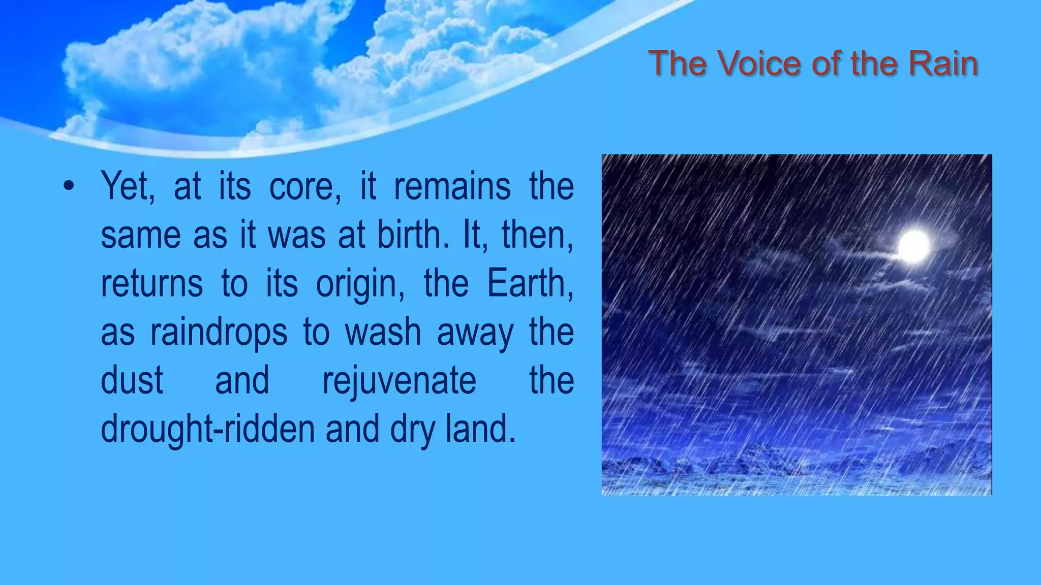 Voice of the rain | PPTX