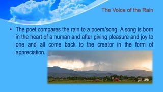 Voice of the rain | PPTX