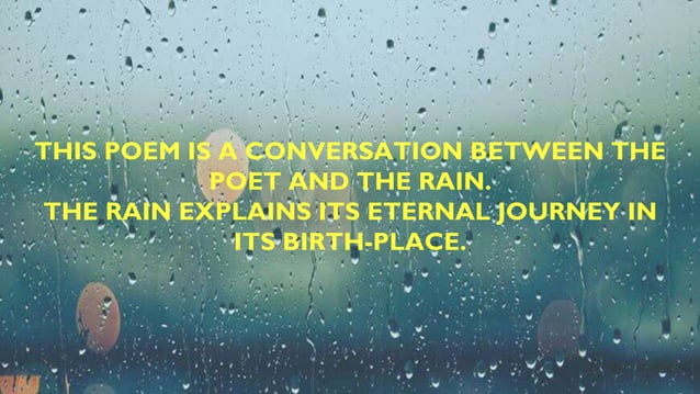 The Voice of the Rain | PPTX | Weather | Science