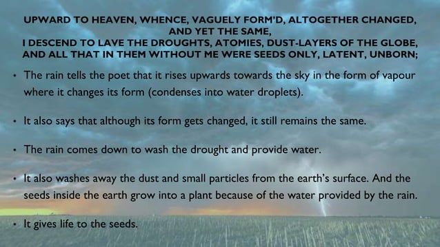 The Voice of the Rain | PPTX | Weather | Science
