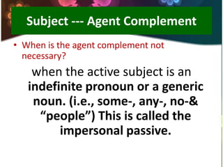 Voice of the verb | PPTX