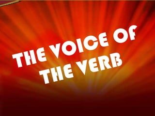 Voice of the Verbs | PPTX