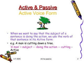 Voice of verbs active and passive | PPT