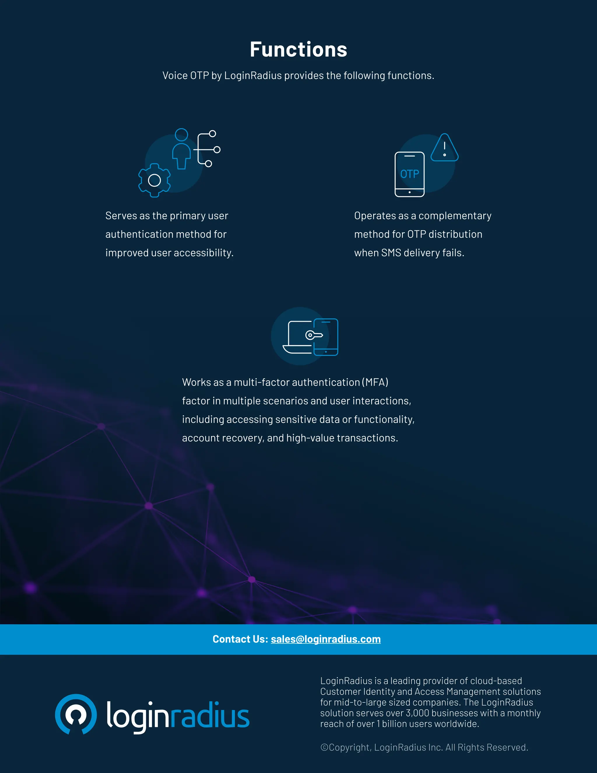 LoginRadius Voice OTP: Secure Authentication | PDF