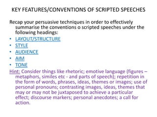 Voiceover and scripted speeches | PPTX