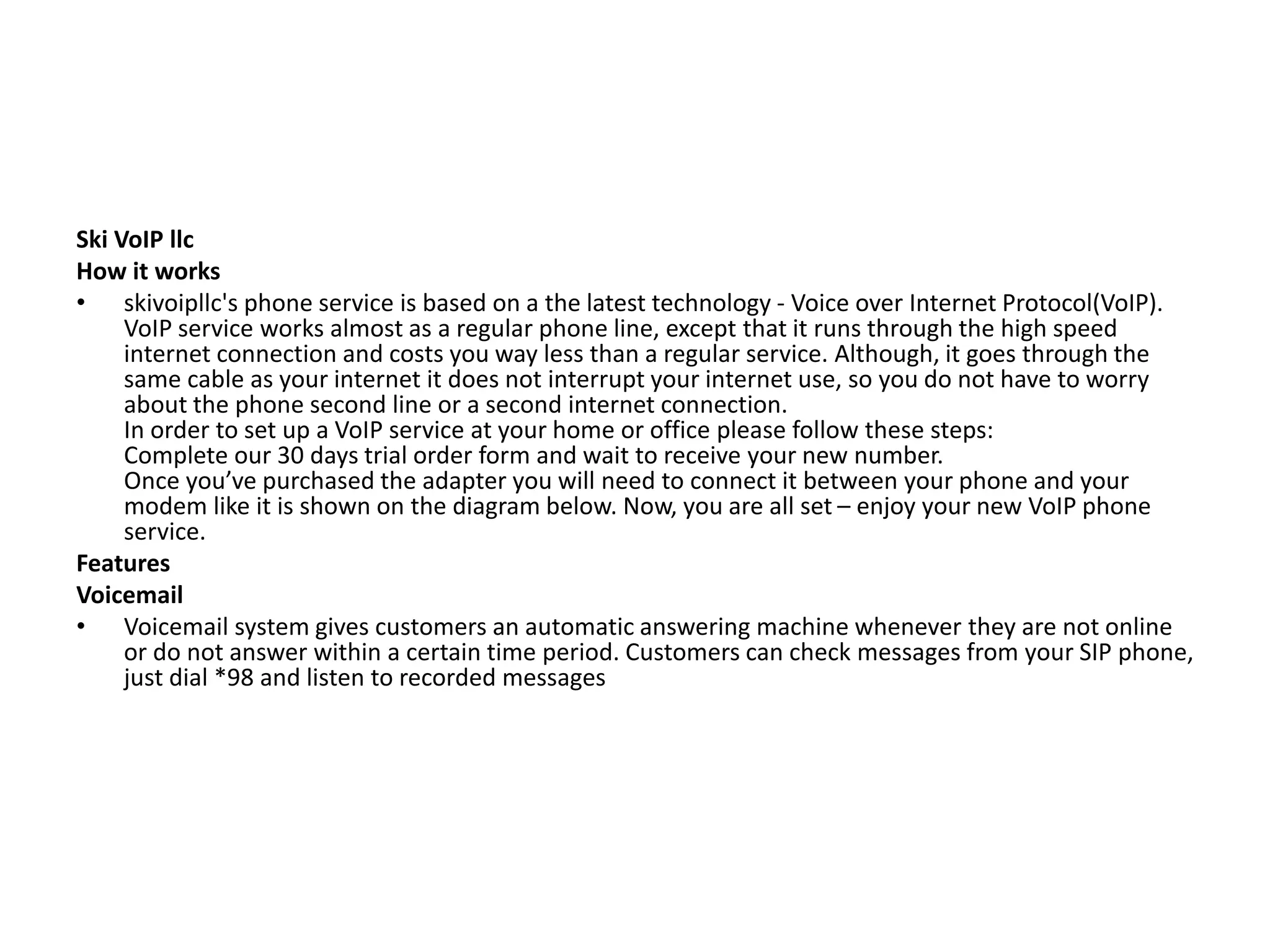 Voice over internet protocol | PPT