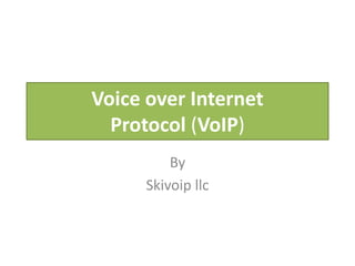 Voice over internet protocol | PPTX