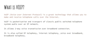 Voice over internet protocol | PPT