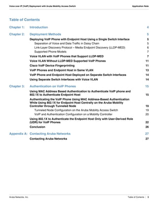 Voice over IP (VoIP) Deployment with Aruba Mobility Access Switch | PDF
