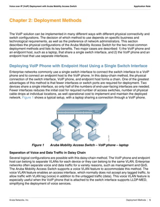Voice over IP (VoIP) Deployment with Aruba Mobility Access Switch | PDF