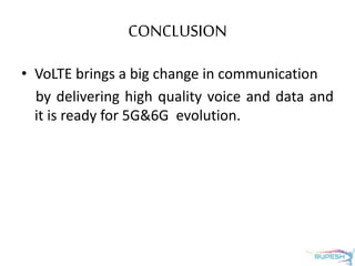 Voice over lte | PPTX