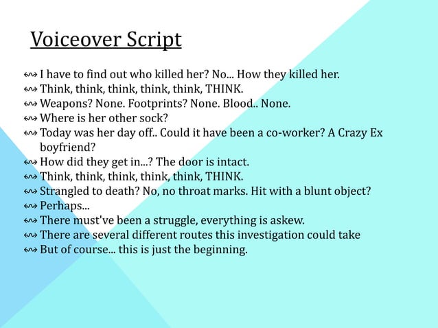 Voiceover script | PPTX