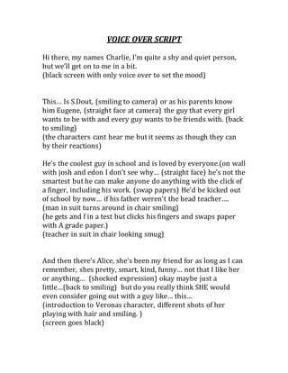 Voice over script | DOCX