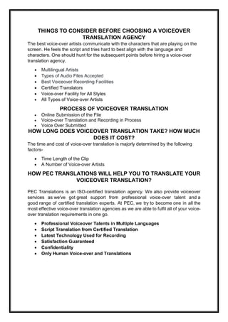 Voiceover sevices | PDF | Digital Audio | Computer Software and ...