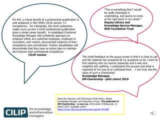 Chartership for Knowledge Management | PPT